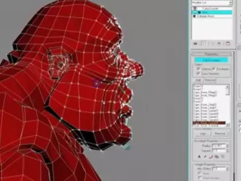3dsmax系列视频教程之——角色面部动画搭建教程11_Skinning