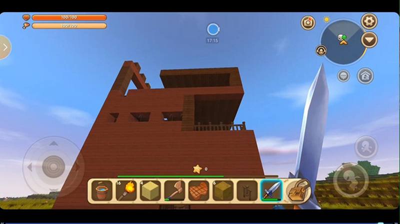 解说迷你世界之制造城堡中集做了一个很大的围栏