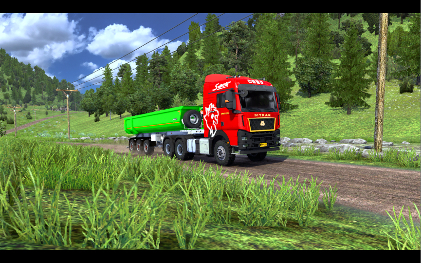 【欧洲卡车模拟2】JBX+PNG+显卡滤镜的画质效果