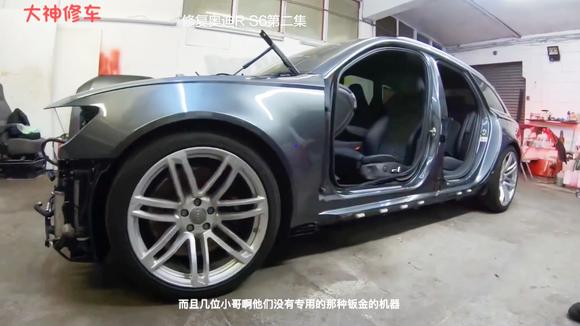 修复奥迪Rs6第二集,车门拆除,补焊冷凝器
