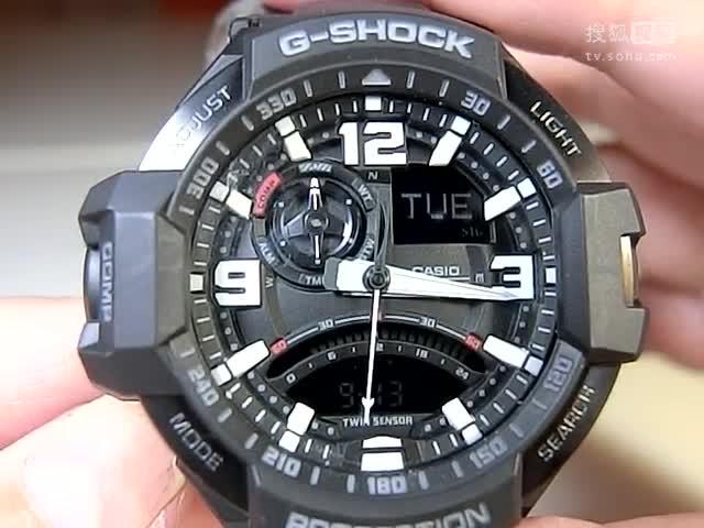 CASIO手表GA-1000(5302)开启或解除闹铃