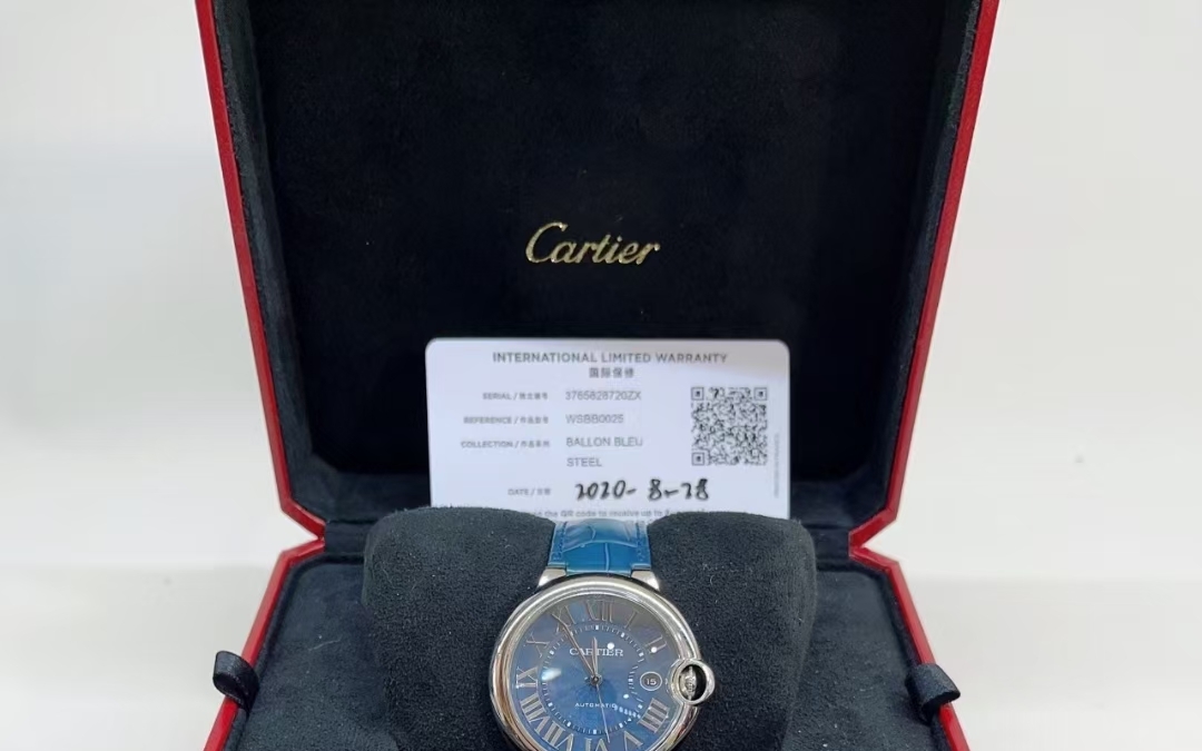 【二奢】卡地亚/Cartier 蓝气球系列 WSBB0025 自动机械机芯 精钢 42...
