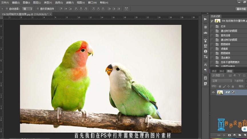 教你用PS软件将一幅图片制作成为矢量效果