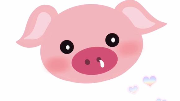 可爱的小猪简笔画,绘画教程,真的太可爱了,超简单易学