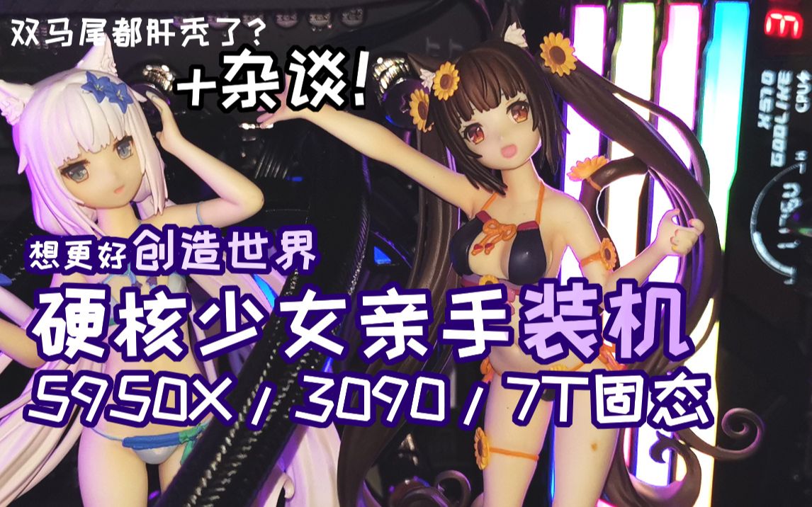 创世神专用?少女亲手装了台40000+元的电脑!+历史配置分享/硬件杂谈...