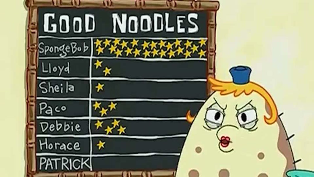 海绵宝宝:派大星做自我介绍一下,紧张得要命,凳子都塞屁股里了