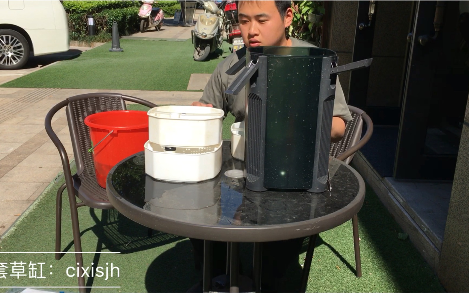 草缸过滤桶里面的滤材分享