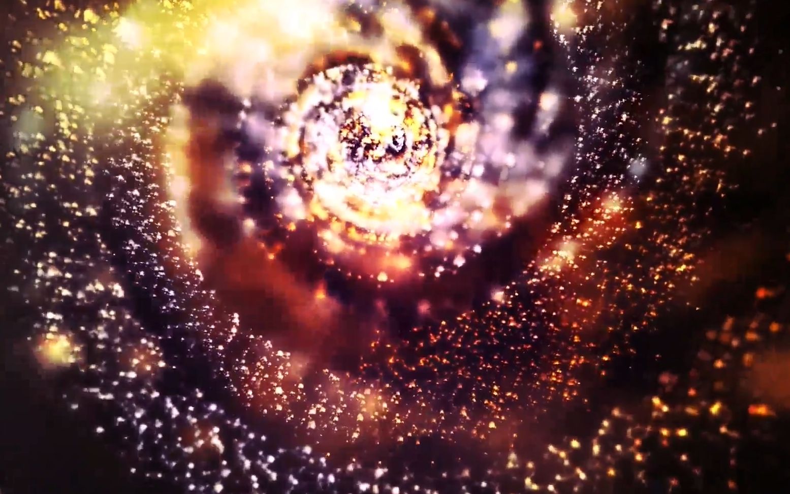 a303 唯美绚丽炫酷金色粒子旋涡旋转动画学校大学歌唱比赛毕业晚会...