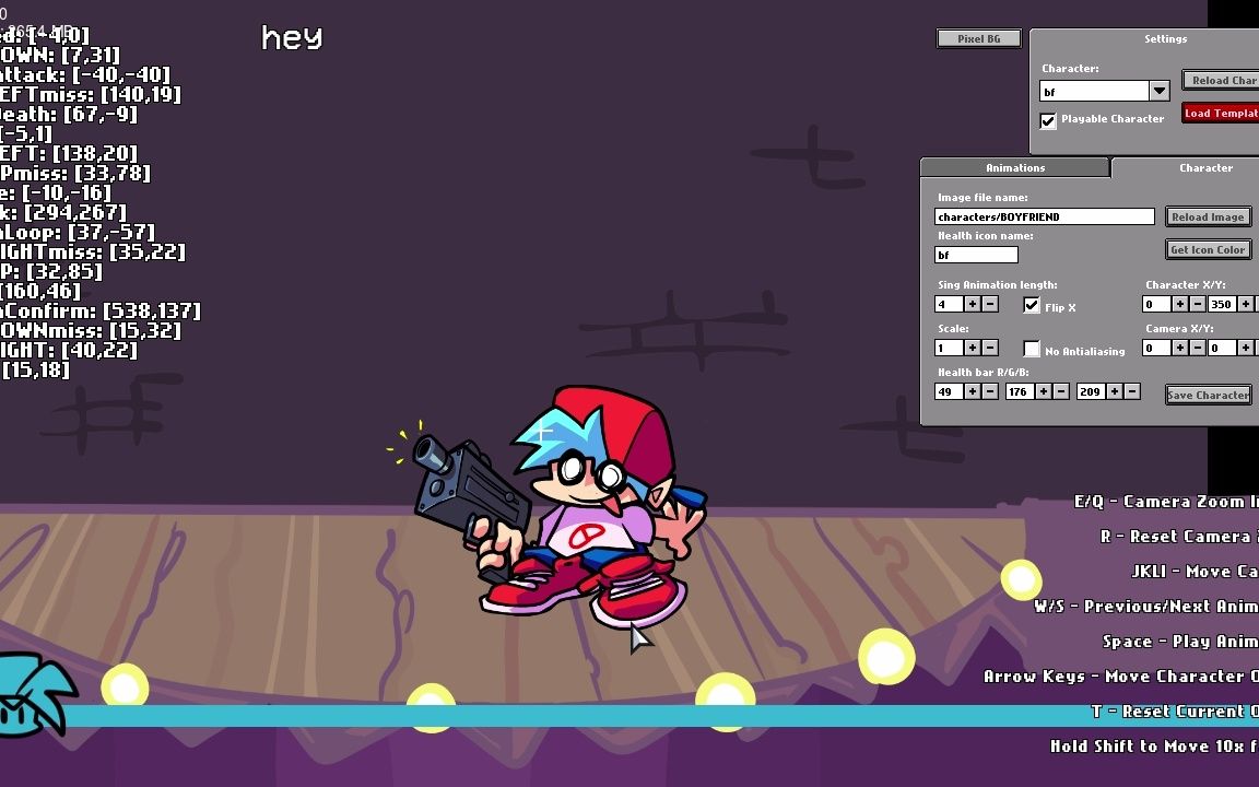 黑雾mod 自设BF 完整版动作(包括死亡动画)演示