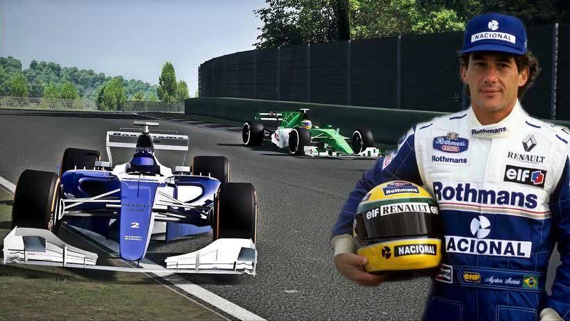 拟真埃尔顿塞纳撞车,F1赛车脱离既定轨道冲向混凝土护墙,BeamNG