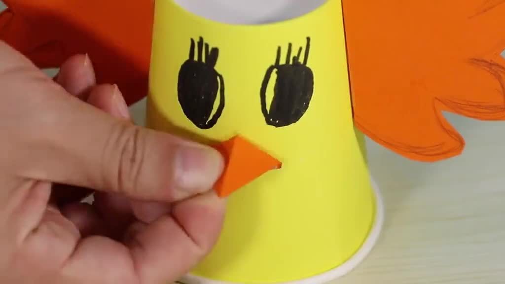DIY,手工制作纸杯小鸡,益智好玩,你学到了嘛