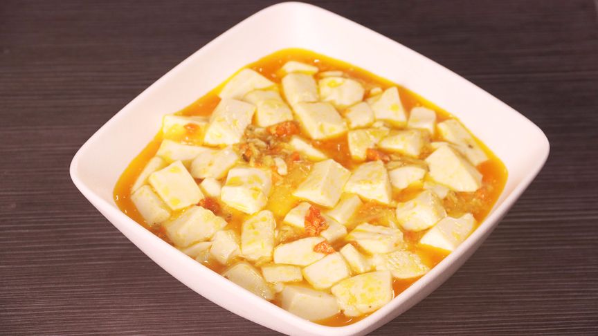 豆腐也可以高大上!饭店厨师教做蟹黄豆腐,营养美味又健康