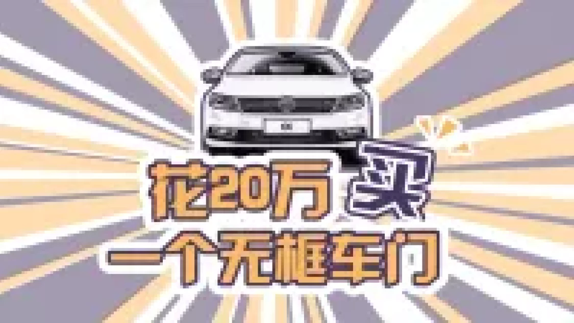20万只为买一个无框车门