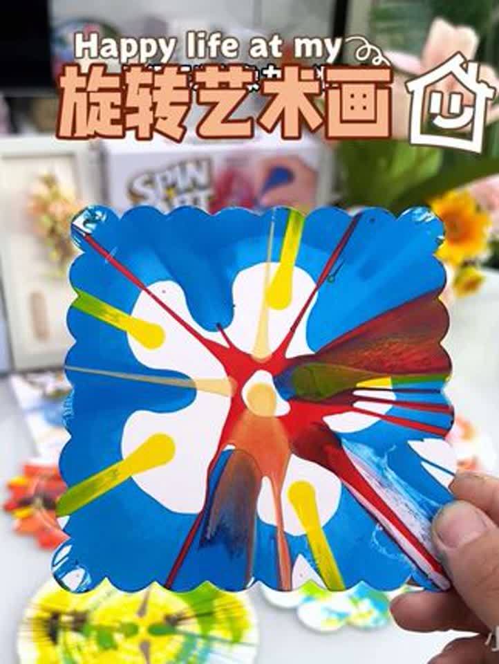 简单几步就能画出超有设计感的作品,太好玩了#六一儿童节礼物 #手工...