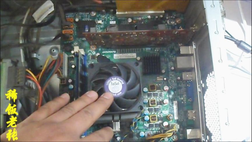 联想主机左上角只有一条竖线的黑屏故障 百分之九十主板问题