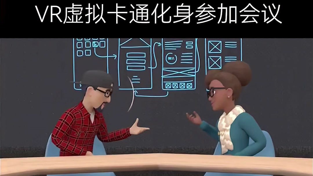 可化身虚拟卡通参加VR会议