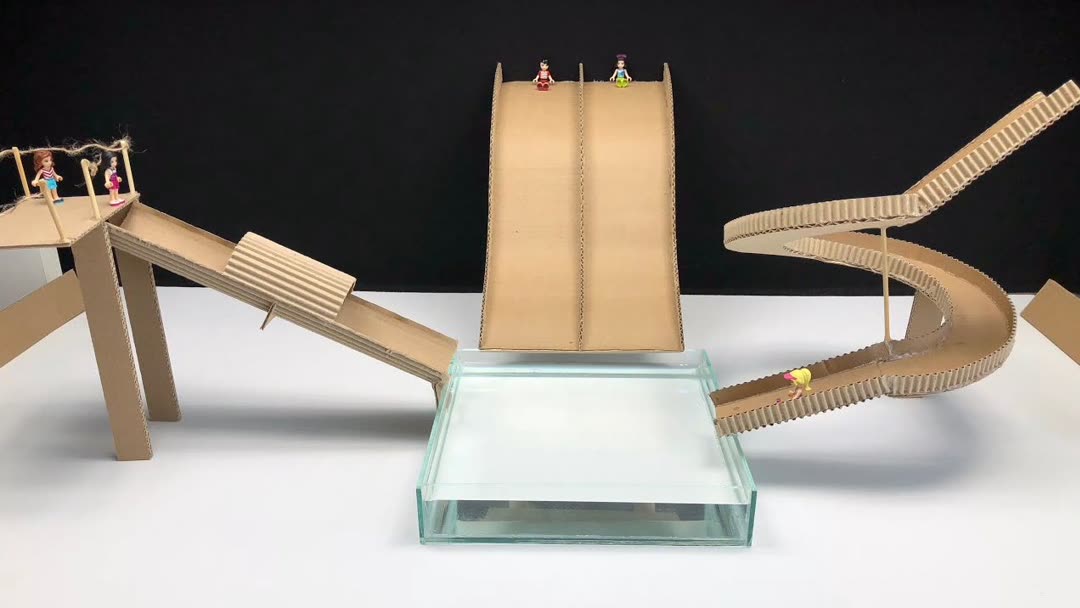 如何制作纸质水上公园的神奇水上乐园,简单易学