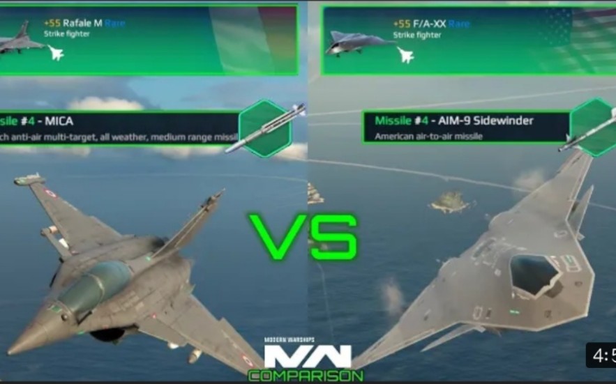 [现代战舰:在线海战]阵风M攻击机 vs F/A-XX攻击机