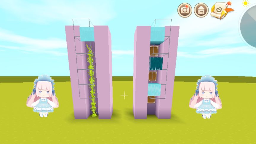 迷你世界:各种“水电梯”制作教程!简单实用,萌新大佬必备!