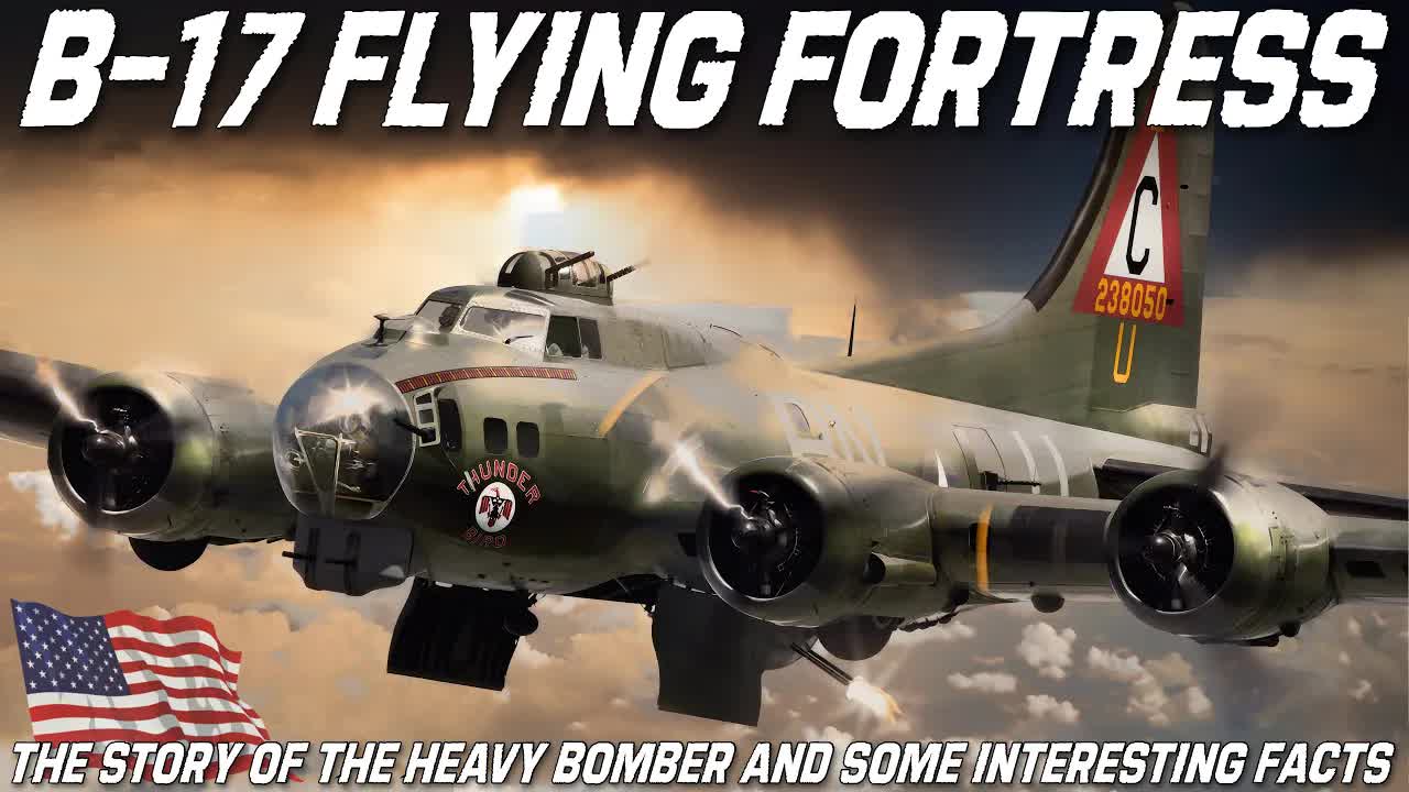 【DroneScapes】B-17飞行堡垒。 WW2 的美国强大轰炸机。升级高清...
