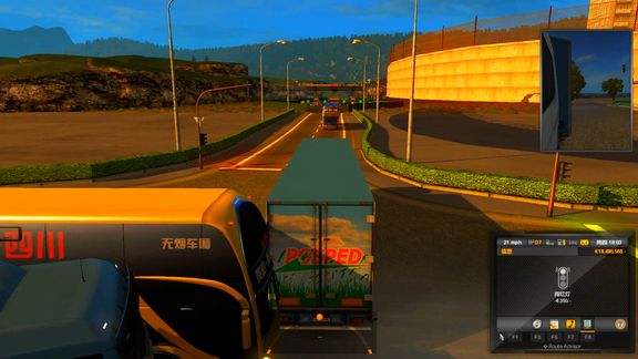 欧洲卡车模拟2:驾驶卡车直接穿过十字路口,还是碰上大巴车了