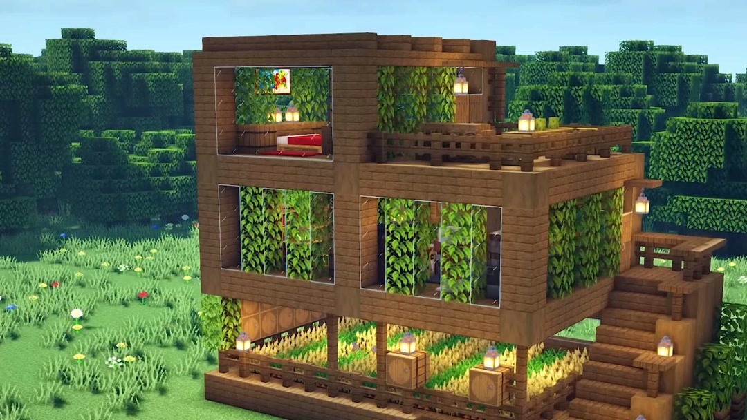我的世界迷你城堡 第19集 森林二层木屋