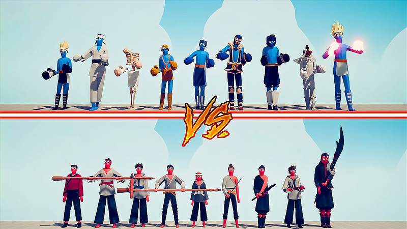 全面战争模拟器游戏 拳击手小部队对战功夫小部队