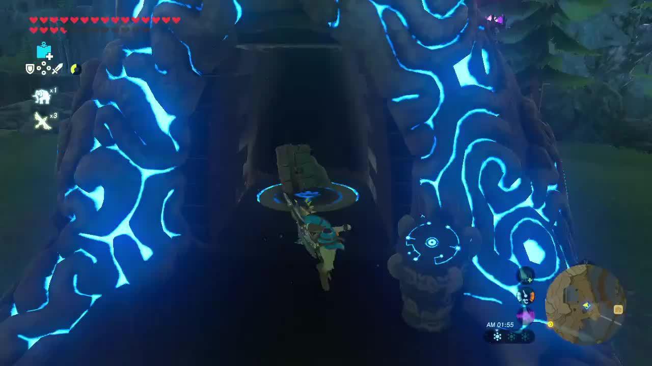 今天大家又能学到新的塞尔达游玩技巧了. #塞尔达传说