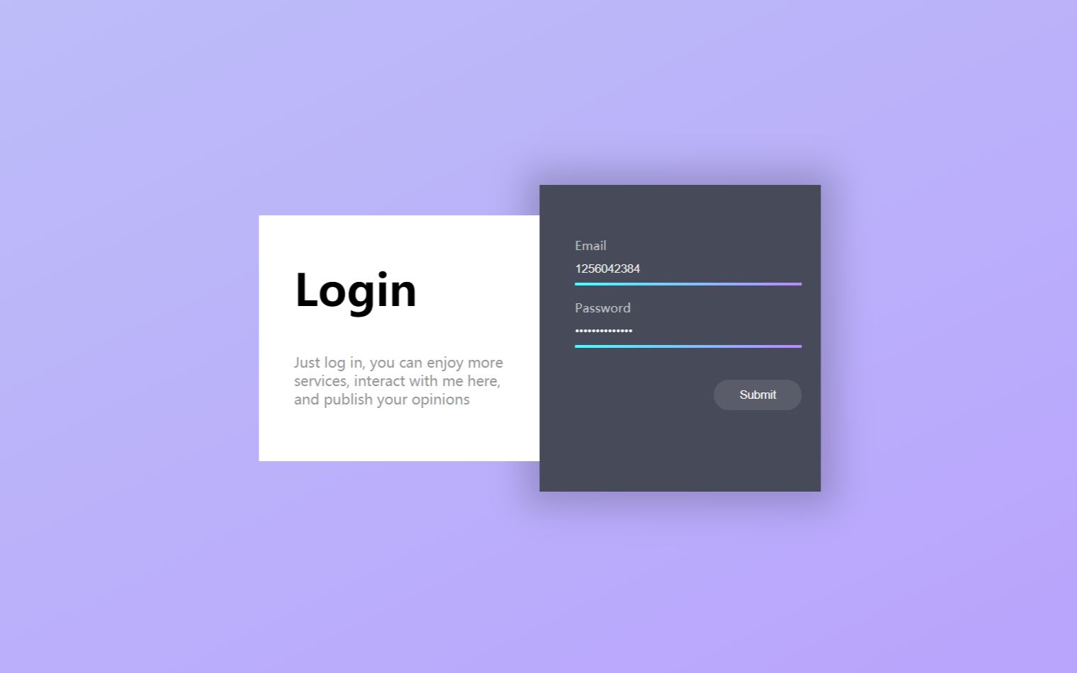 [Css]巨好看的登入页面,简约大方有木有