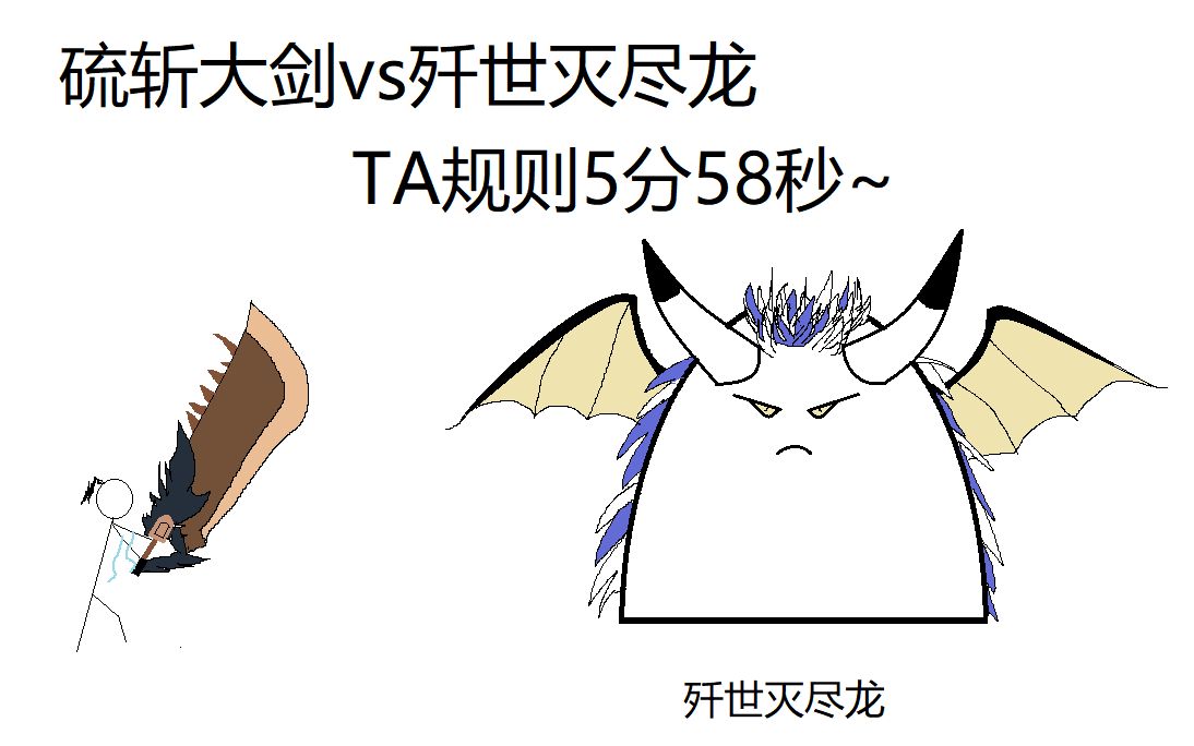 【MHWI】加油啊,长白刺的大姐姐!歼世灭尽龙vs大剑TA规则5分58秒~