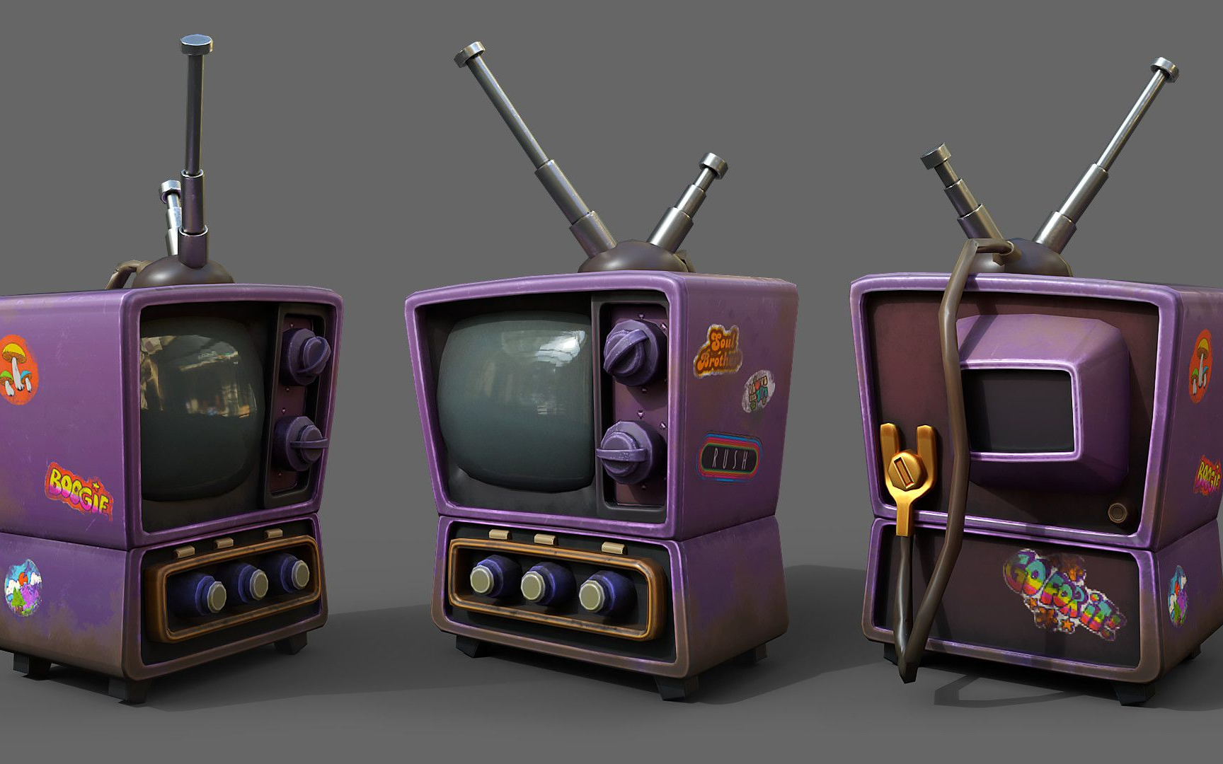 【3DMAX建模】90年怀旧模型“黑白电视机”制作全流程,零基础建模...