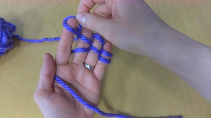 徒手就能学会的织法,超简单,用来织围脖很合适