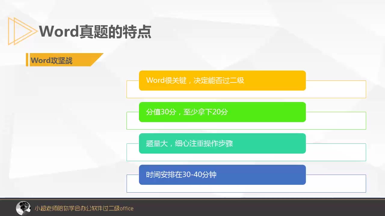 能考过计算机二级office考试的同学Word操作题做的都挺好