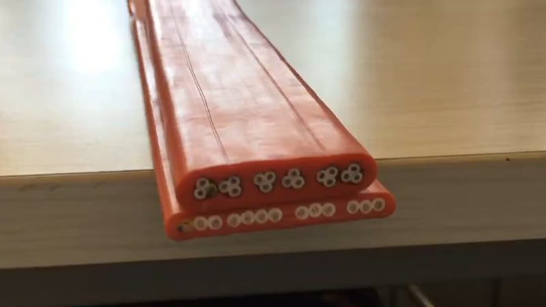 江苏长鹿拖链扁电缆 柔性行车专用电缆 电梯随行控制扁电缆