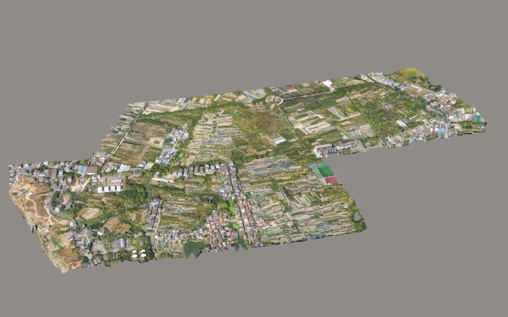 扬子洲蔬菜供应基地,实景三维模型成果展示