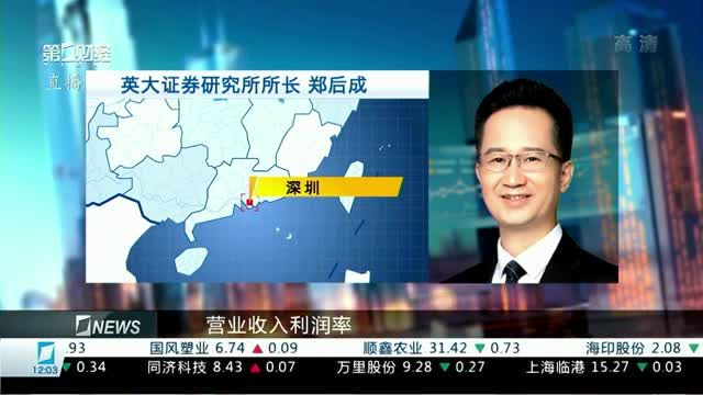 英大证券郑后成:全年工业企业利润总额累计同比增速大概率不低于20%