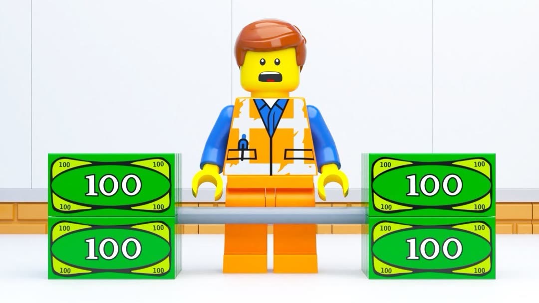 乐高动画:这样的杠杆我能举十个!