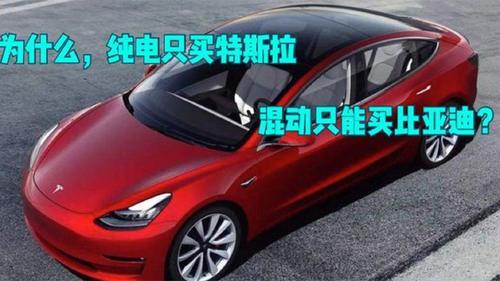 为什么纯电动车我只推荐特斯拉,混动我只推荐比亚迪?