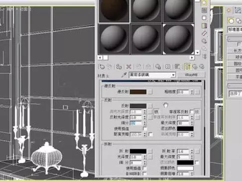 165.3ds Max2012(2013)中文建模教程:用混合材质制作雕花玻璃材质