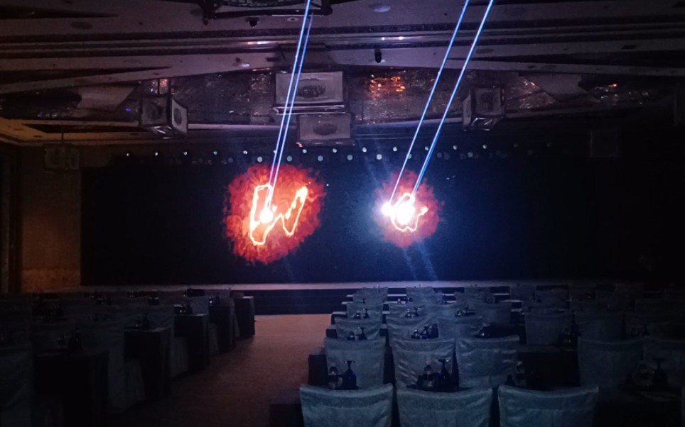 高端创意启动仪式案例分享 手印启动 激光雕刻特效 定制激光秀