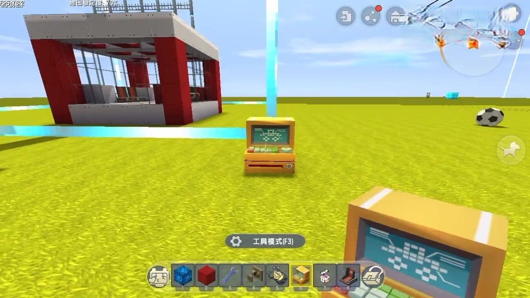 迷你世界:缆车教学 会了坐上缆车看风景 只要找好点 一学就会