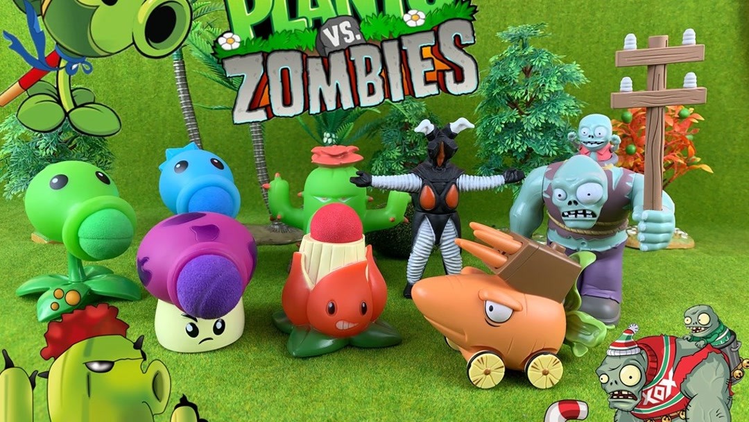 植物大战僵尸玩具动画片,威力巨大的玉米加农炮