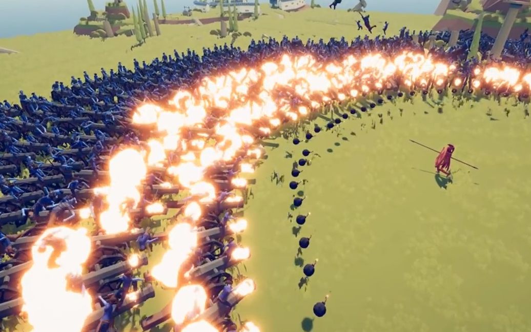 全面战争模拟器:真正的斯巴达敢于直面200火炮的齐射