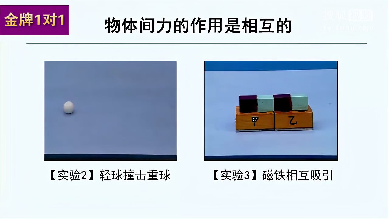 初中物理1对1:八年级 物体间力的作用是相互的【中考物理】
