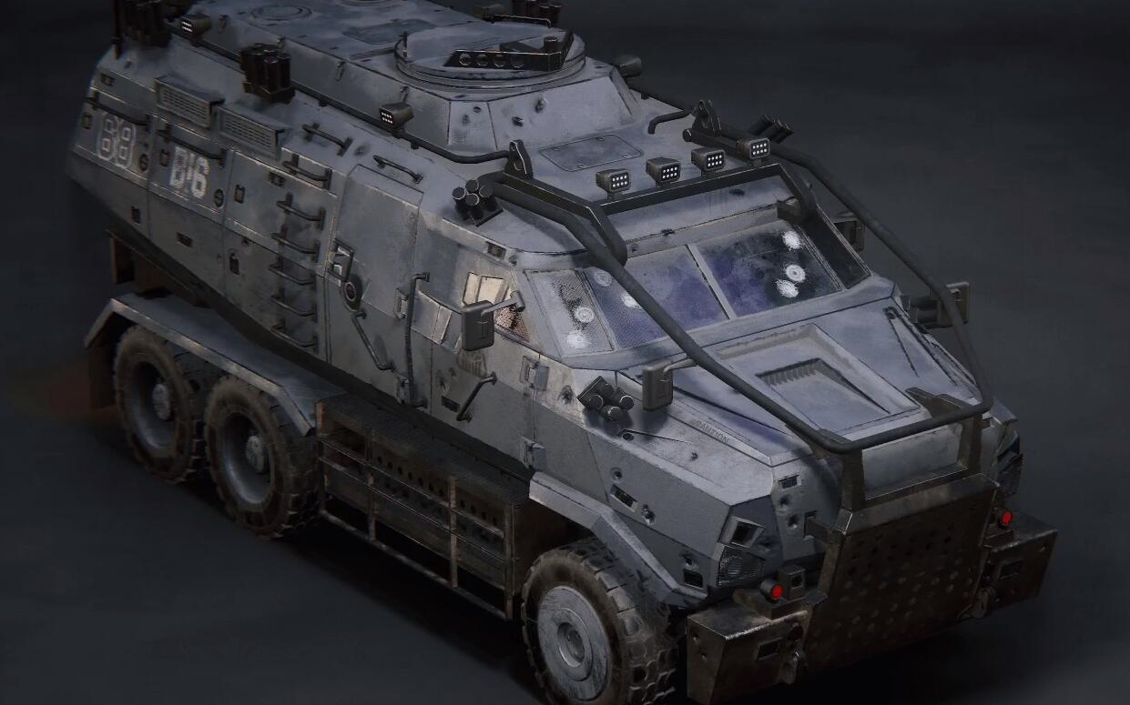 明日战记装甲车建模,次世代硬表面模型制作教学,3DMAX基础建模