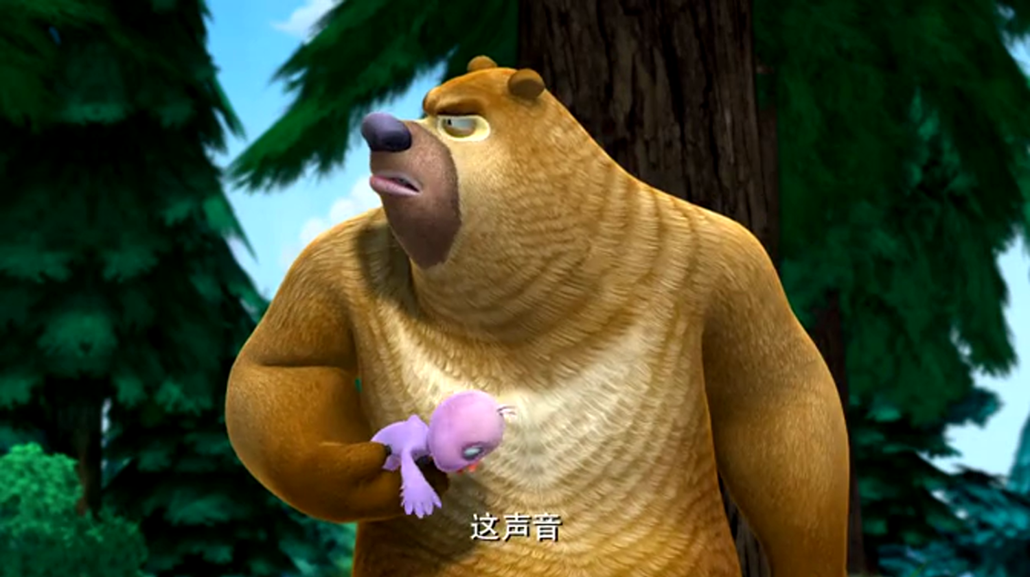 光头强又去砍树,这次愤怒的小鸟这样整他