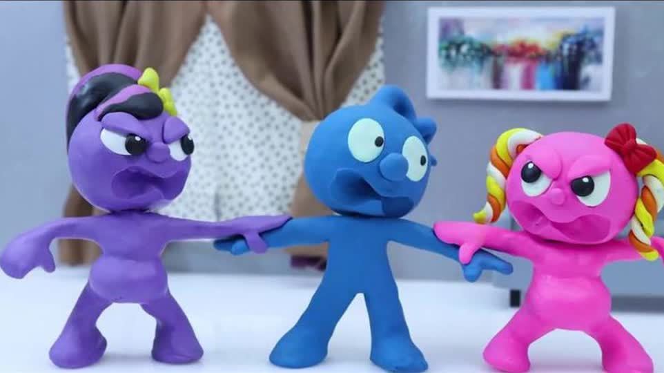 小蓝是要做爸爸了吗?超轻粘土手工粘土动画