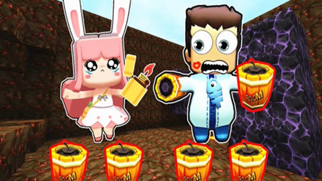 木鱼小铃铛迷你世界联机:趣味小游戏,木鱼小铃铛的作si合集!