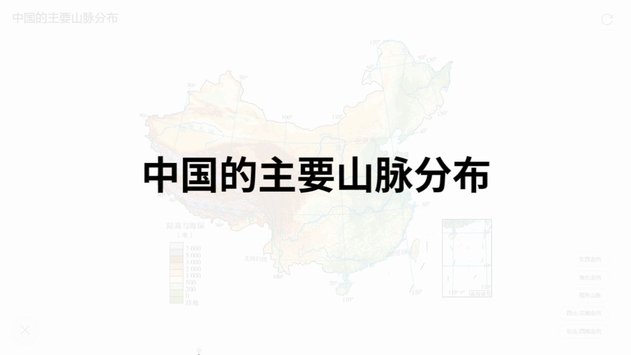【地理】八上 2.1 地形与地势—中国的主要山脉分布