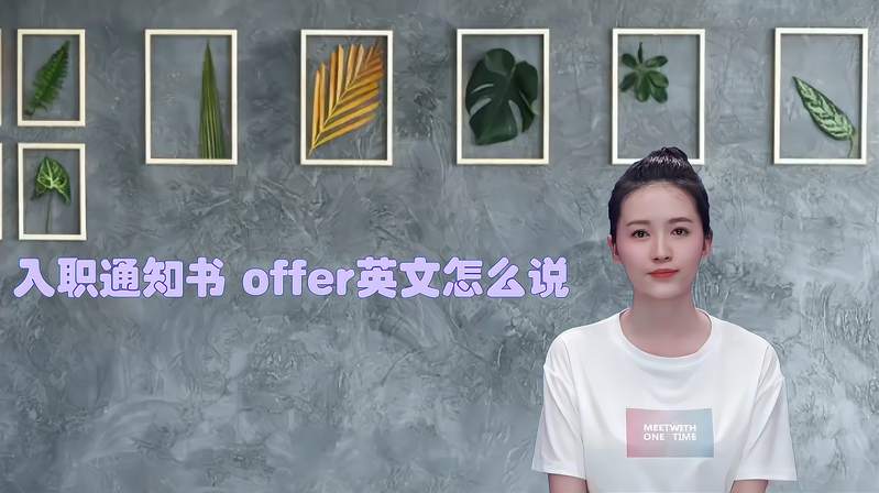 入职通知书offer英文怎么说